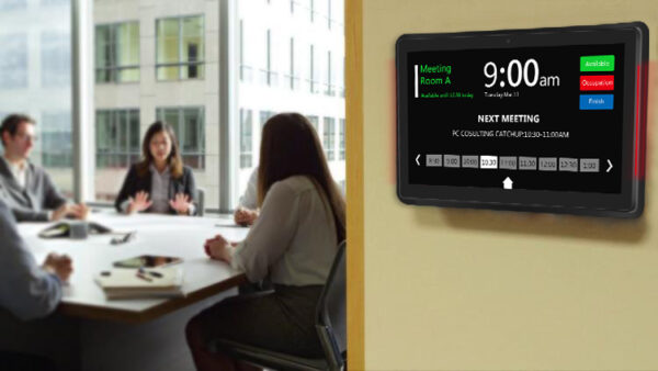 Meeting Room Booking Display System Android Tablet POE, WIFI, Wall and ...